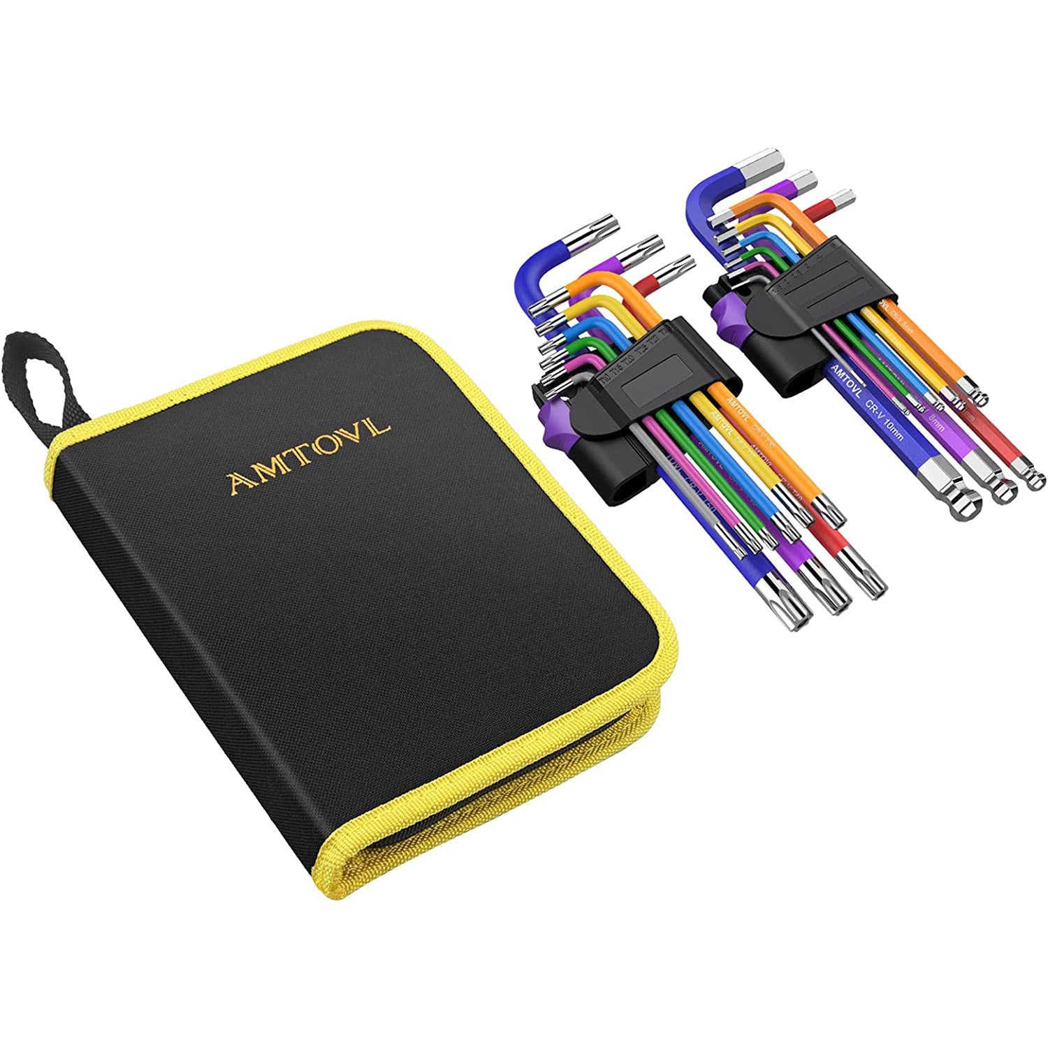 AMTOVL 18PCS Long Ball End Allen Key & Torx Star Wrenches Hex Sets – Amtovl